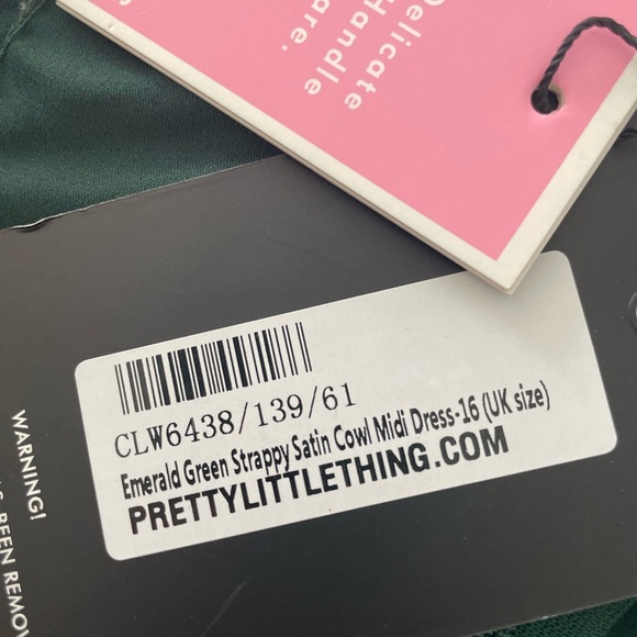 PrettyLittleThing | Dresses | Pretty Little Thing Emerald Green Strappy ...
